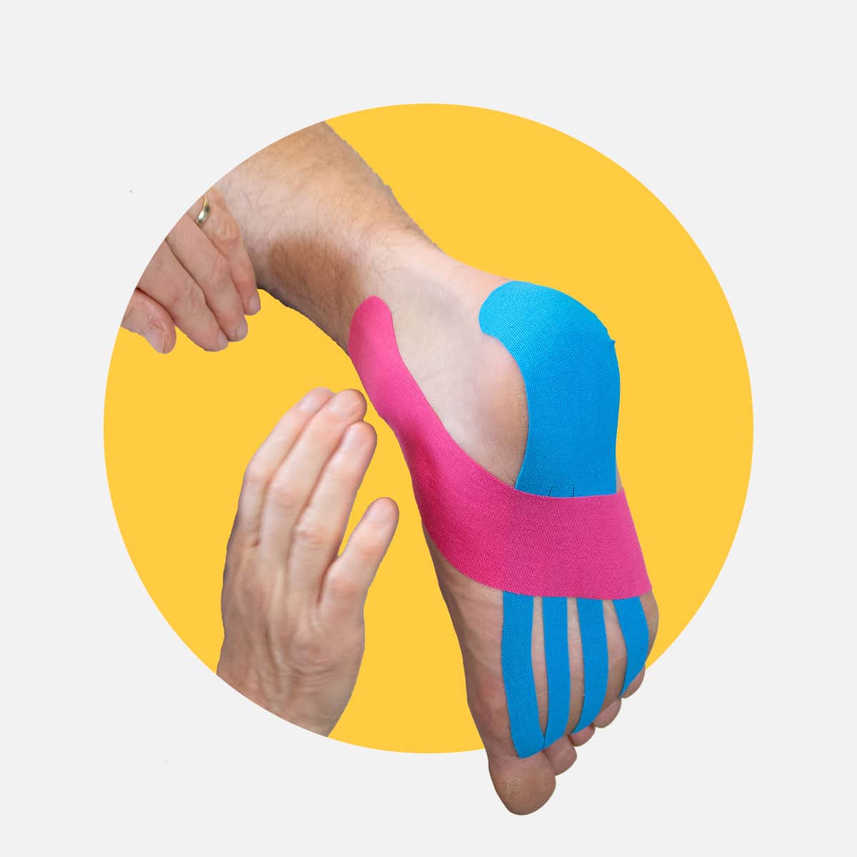 Tape mod svangsenebetændelse med Kinesiologi tape | Piece of Tape