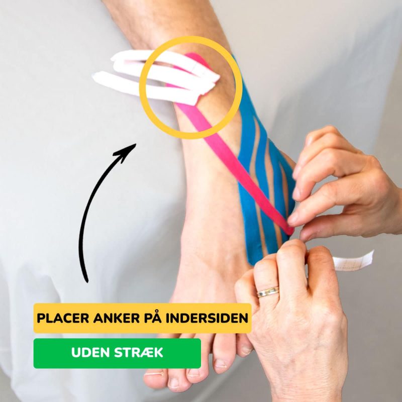 Tape forstuvet ankel med kinesiologi tape | Piece of Tape