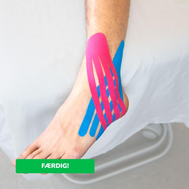 Tape forstuvet ankel med kinesiologi tape | Piece of Tape